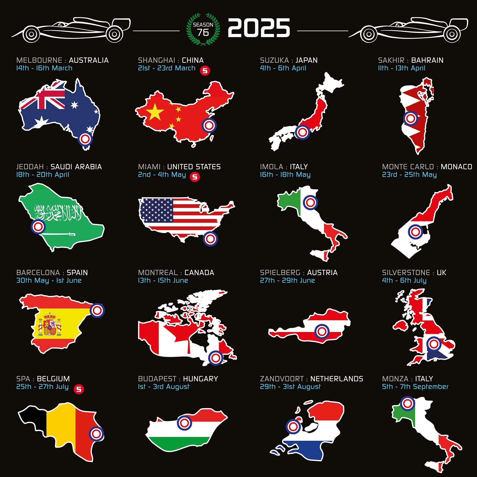 F1 Calendars & Posters – BillersArt